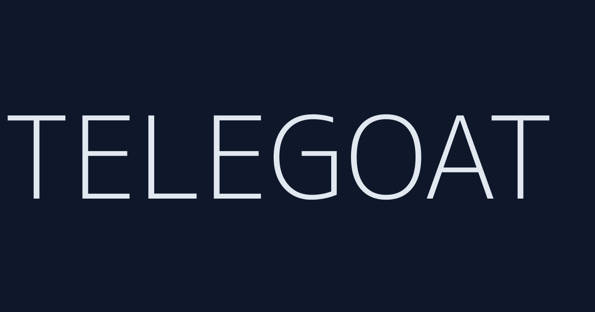 TELEGOAT — The unofficial mascot of Telegram!