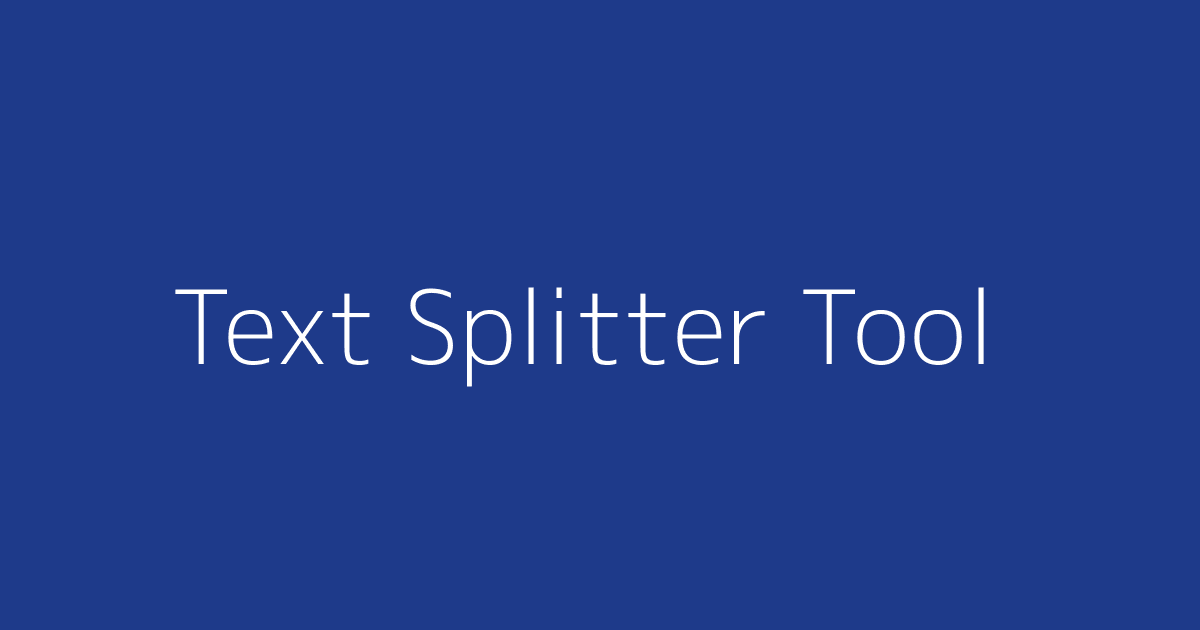 Free Text Splitter Tool – Split Text Files by Line Count