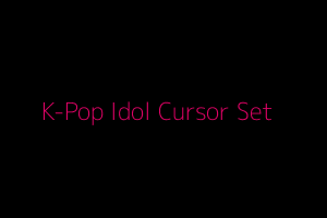 K-Pop Idol Cursor Set - Custom Cursor Helper