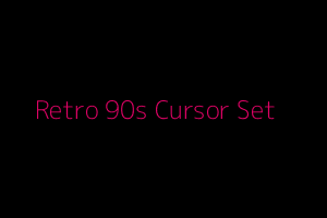 Retro 90s Cursor Set - Custom Cursor Helper